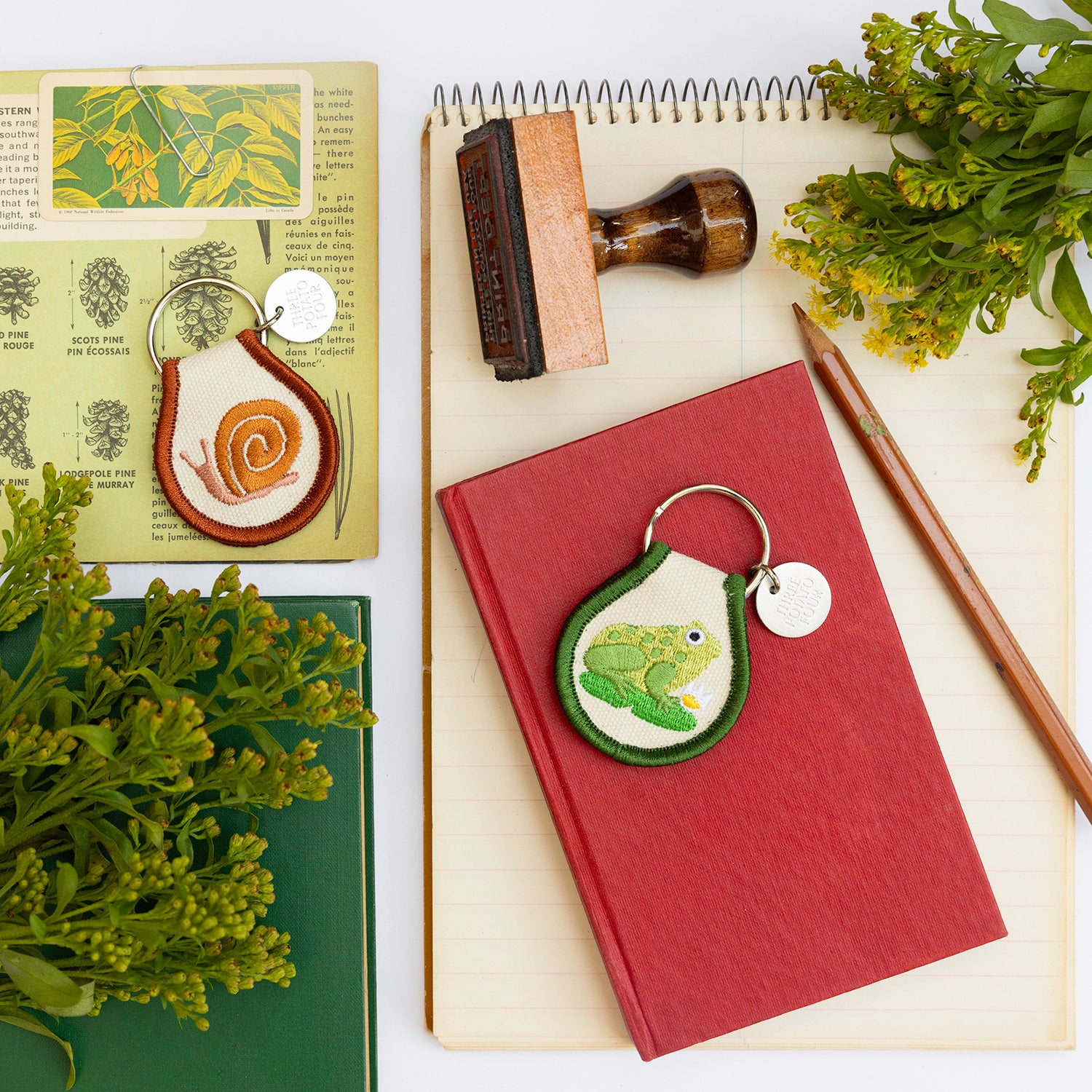 Patch Keychain - Snail – THREE POTATO FOUR