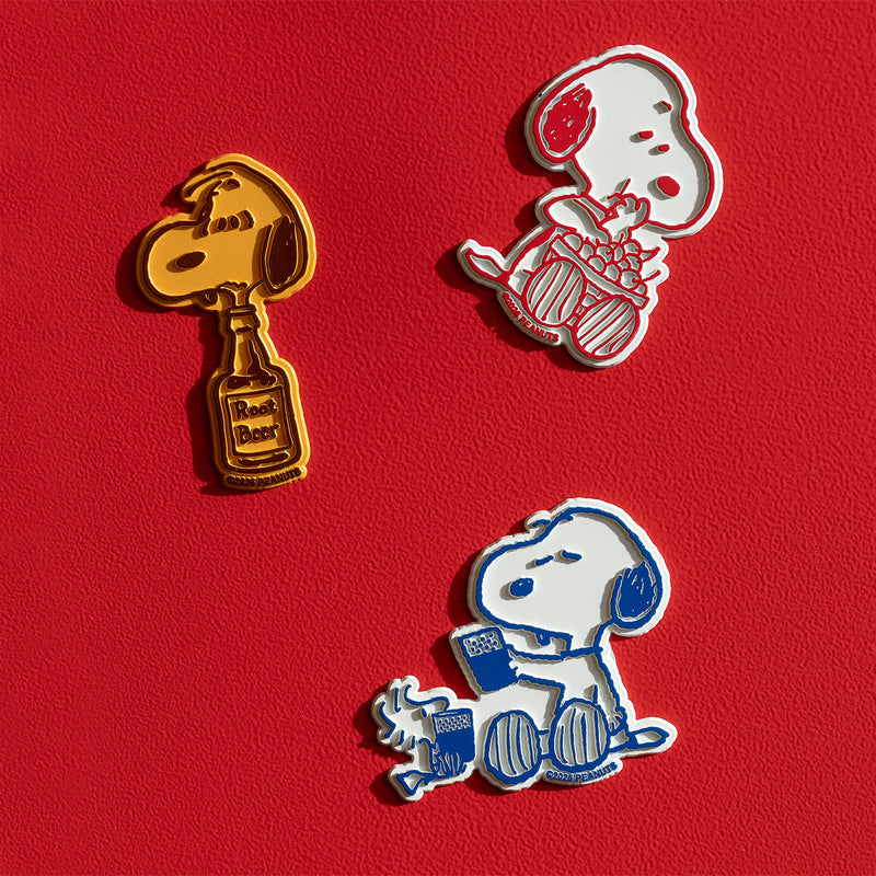 3P4 x Peanuts® - Snoopy & Woodstock "Cheers" Refrigerator Magnet ...