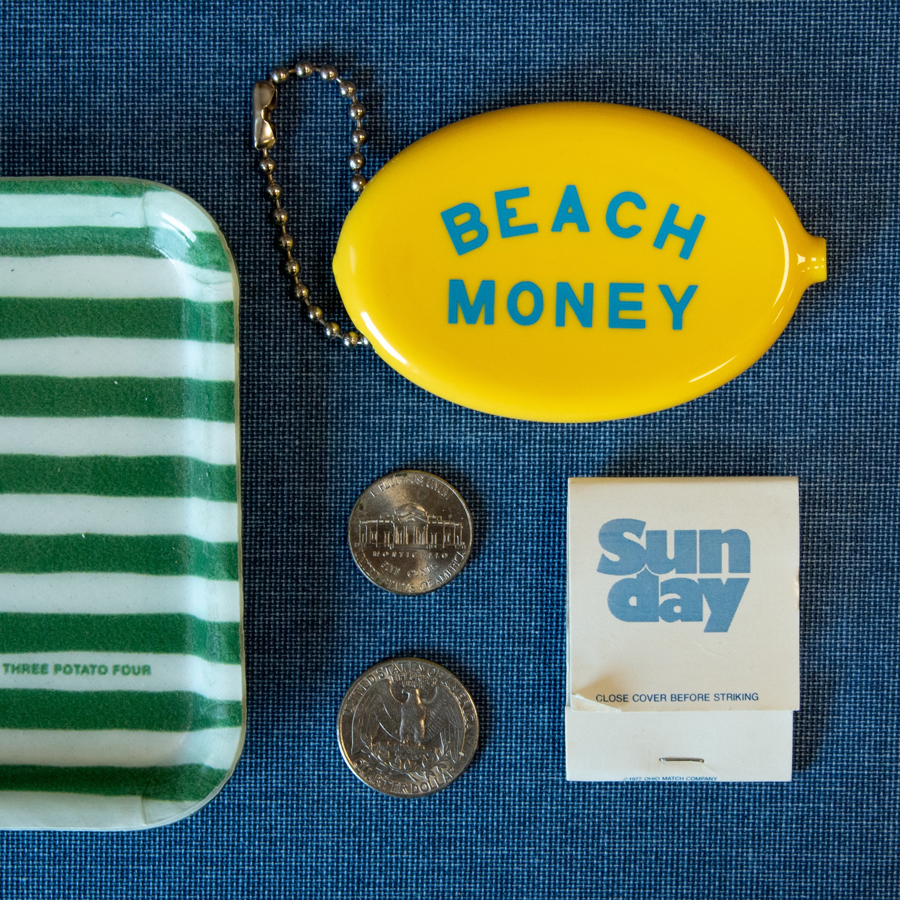 Coin Pouch- Beach Money – THREE POTATO FOUR