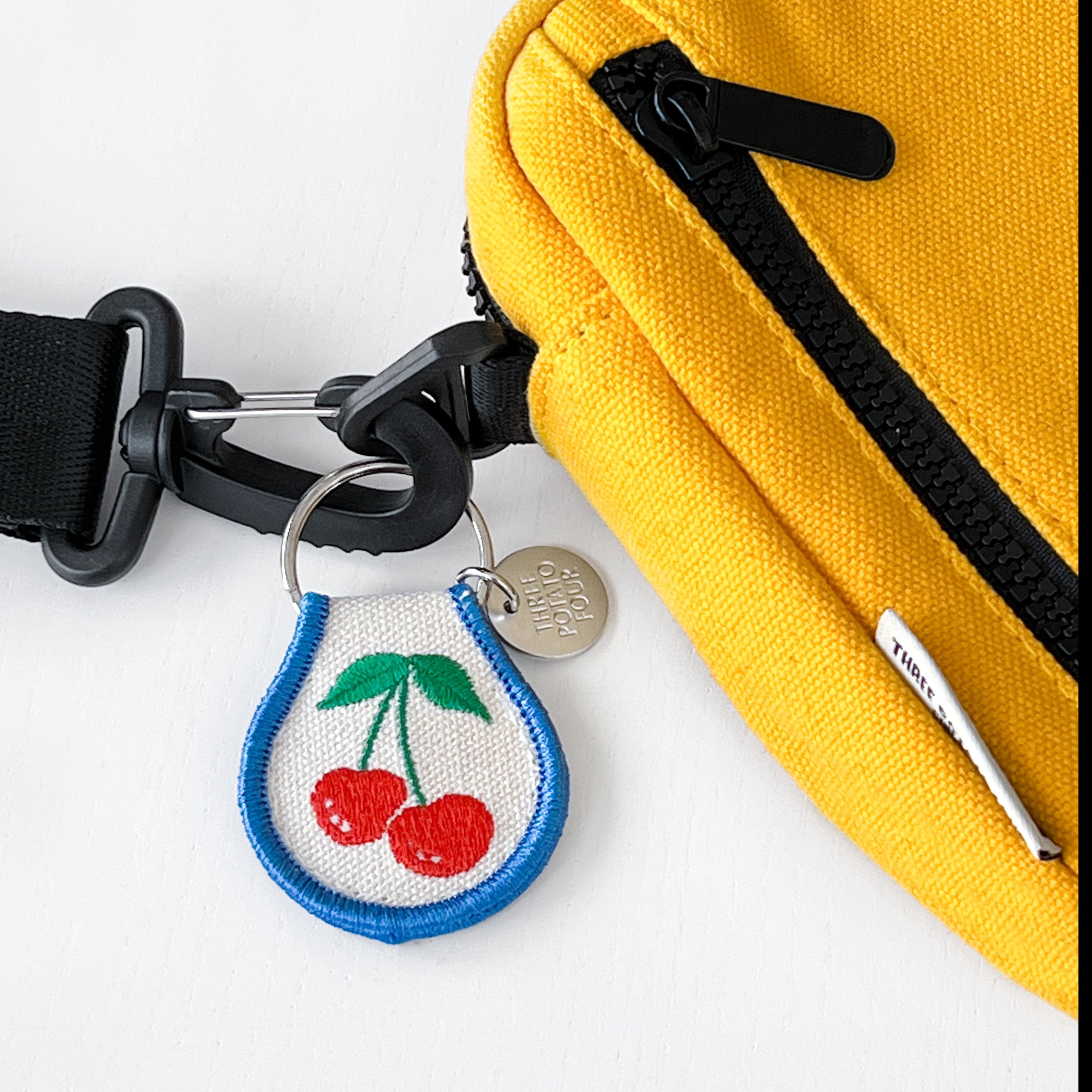 Patch Keychain - Cherries – THREE POTATO FOUR