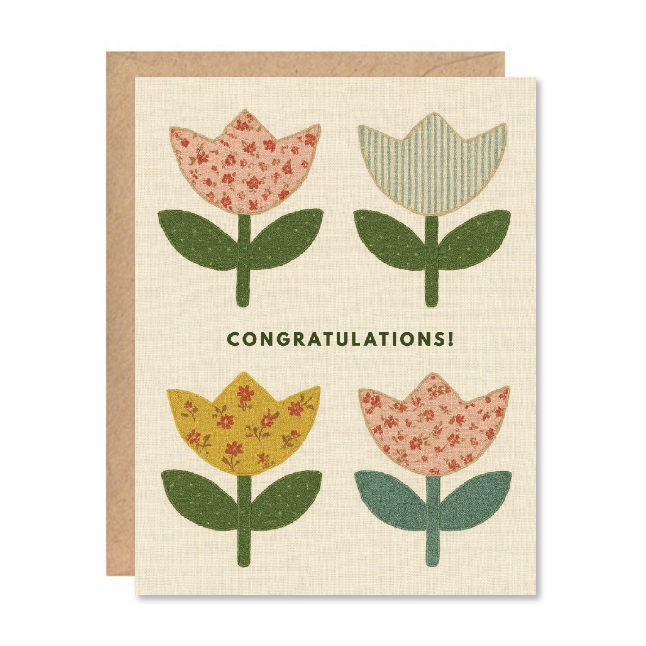 Greeting Card - "Congratulations" Tulips – THREE POTATO FOUR