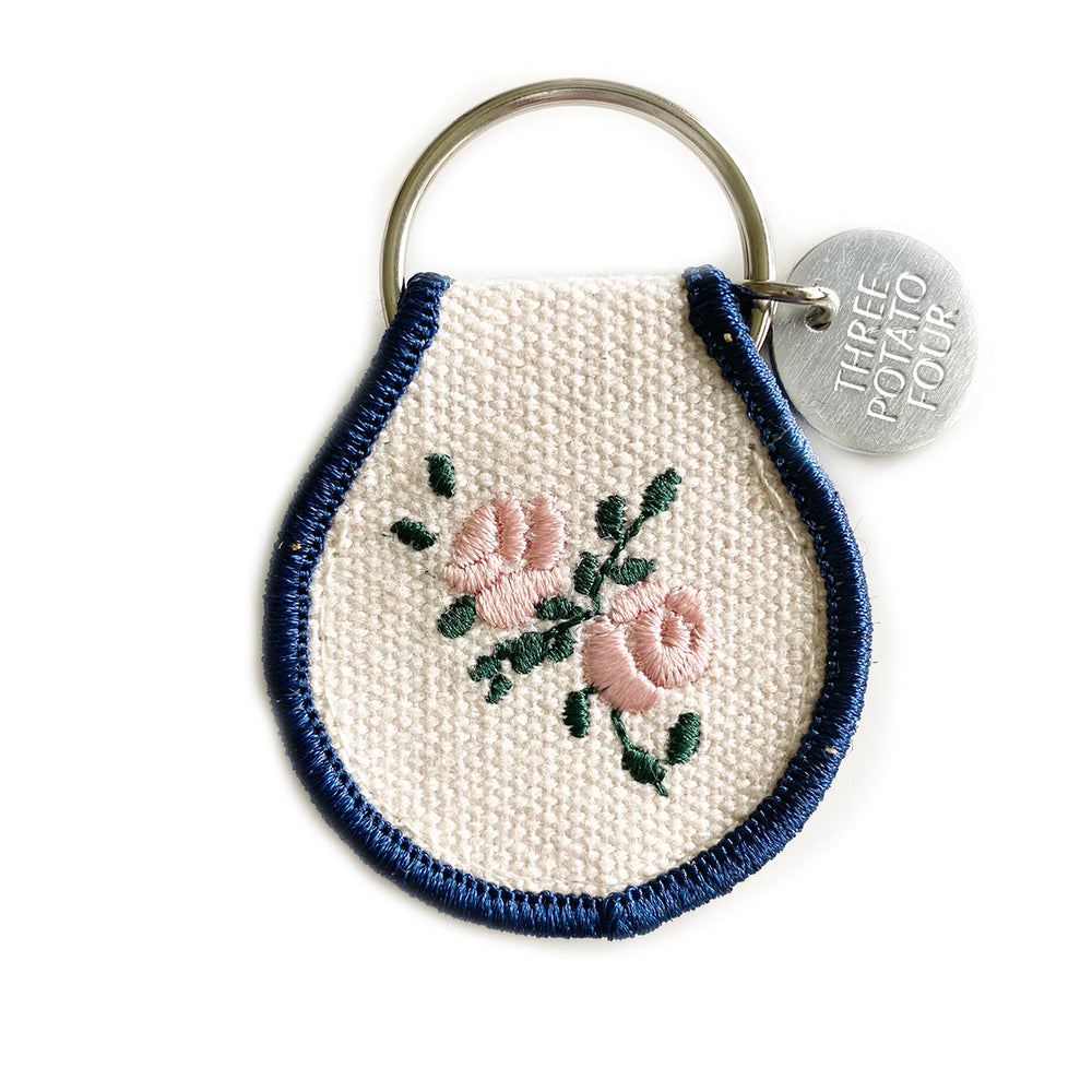 Patch Keychain - Rose – THREE POTATO FOUR