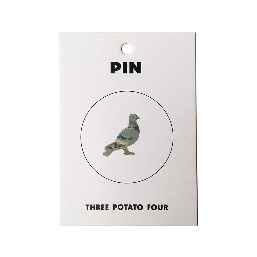Enamel Pin - Pigeon – THREE POTATO FOUR